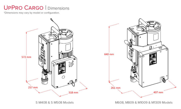 UpPro Cargo Material Hoist | Series Options & Specifications